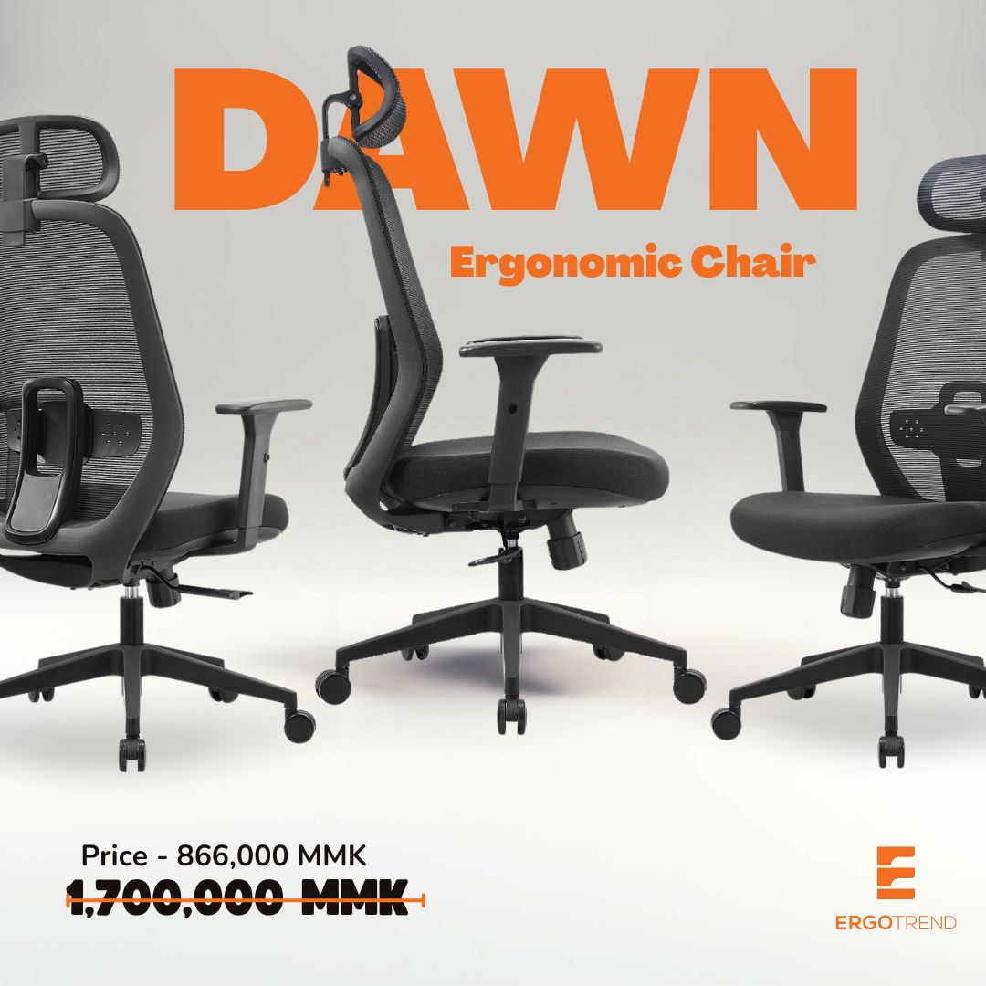 ERGOTREND DAWN Ergotech Health Chair, Dawn Model – Simple Lifestyle Myanmar